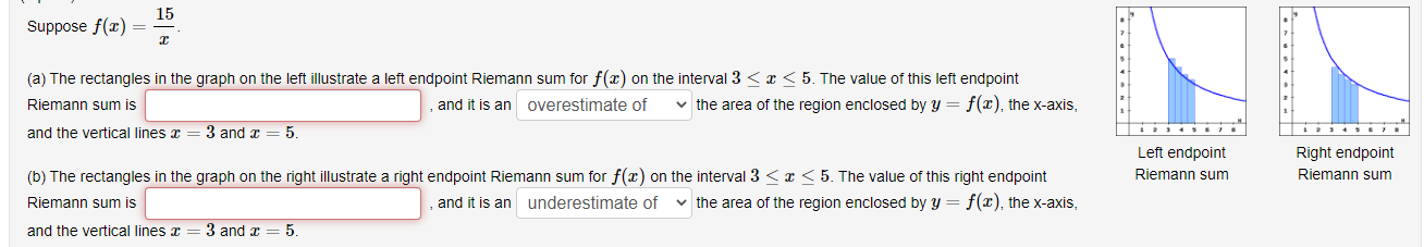 Solved What's the value of the left endpoint Riemann sum and | Chegg.com