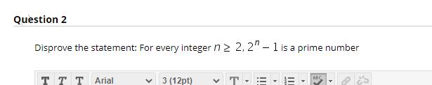 Solved Question 2 Disprove the statement: For every integer | Chegg.com