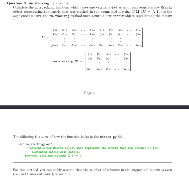 From tabulate import tabulate class Matrix(): def | Chegg.com