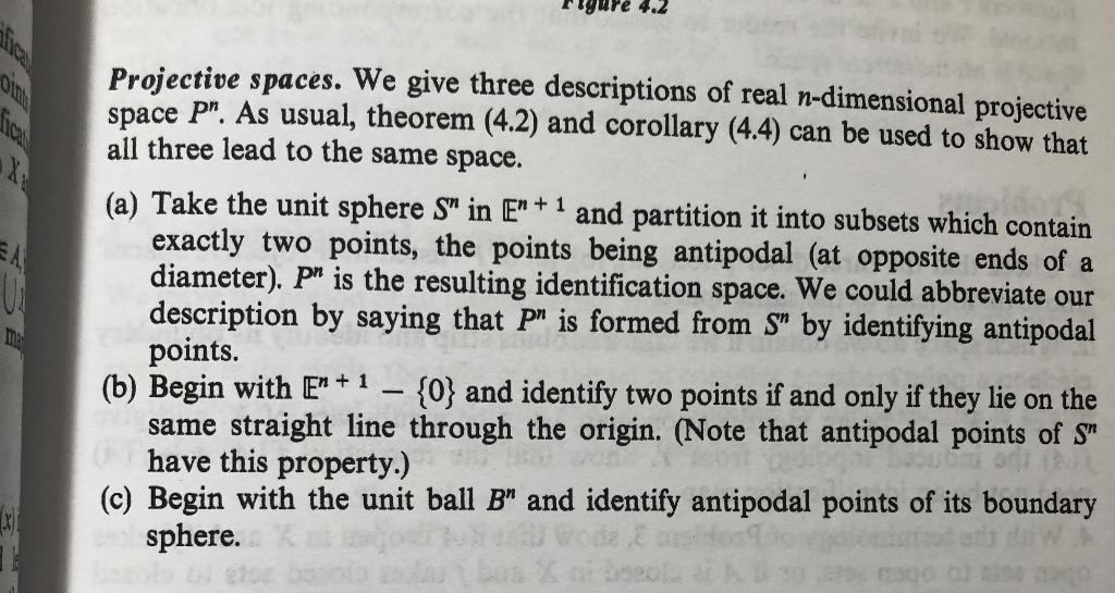 Problems 1. Check that the three descriptions (a), | Chegg.com