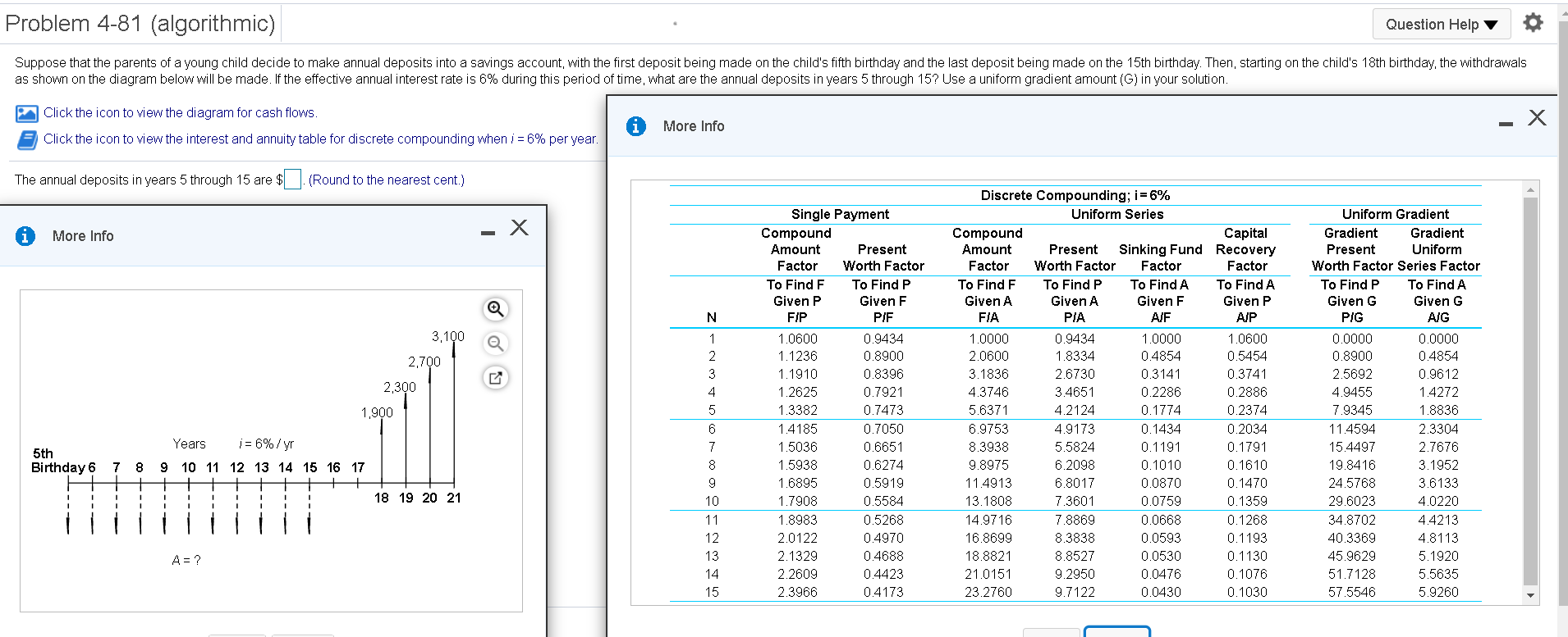 Solved Problem 4-81 (algorithmic) Question Help Suppose that | Chegg.com