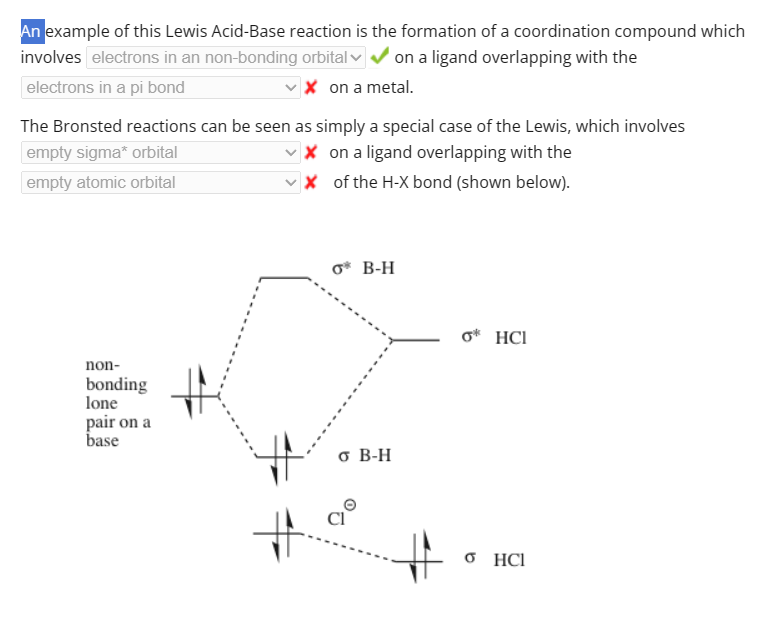 An example of this Lewis Acid-Base reaction is the | Chegg.com