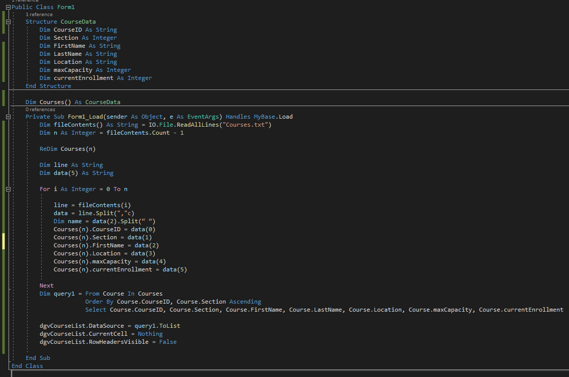 Solved Can someone help me with the form load in visual | Chegg.com