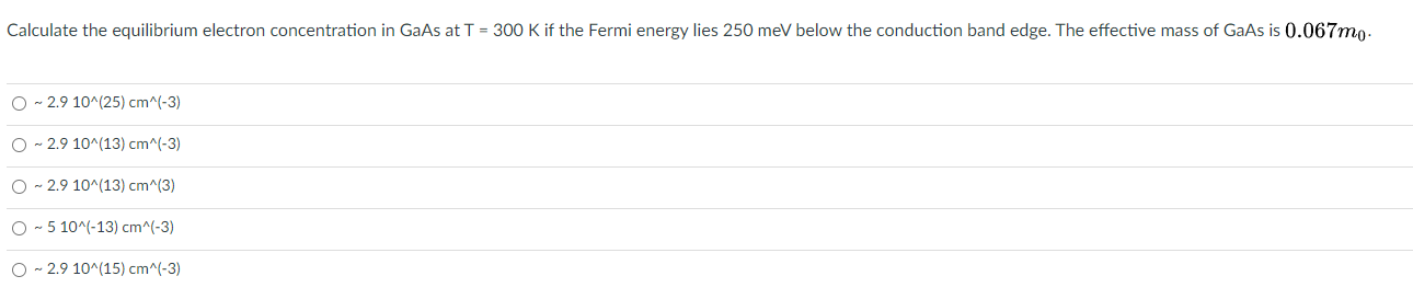 Solved Calculate the equilibrium electron concentration in | Chegg.com