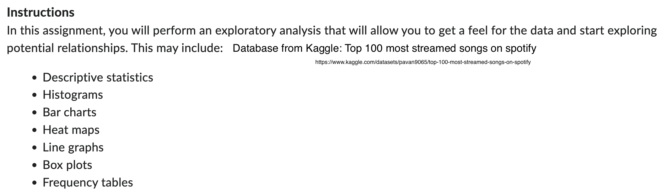 Solved In this assignment, you will perform an exploratory | Chegg.com