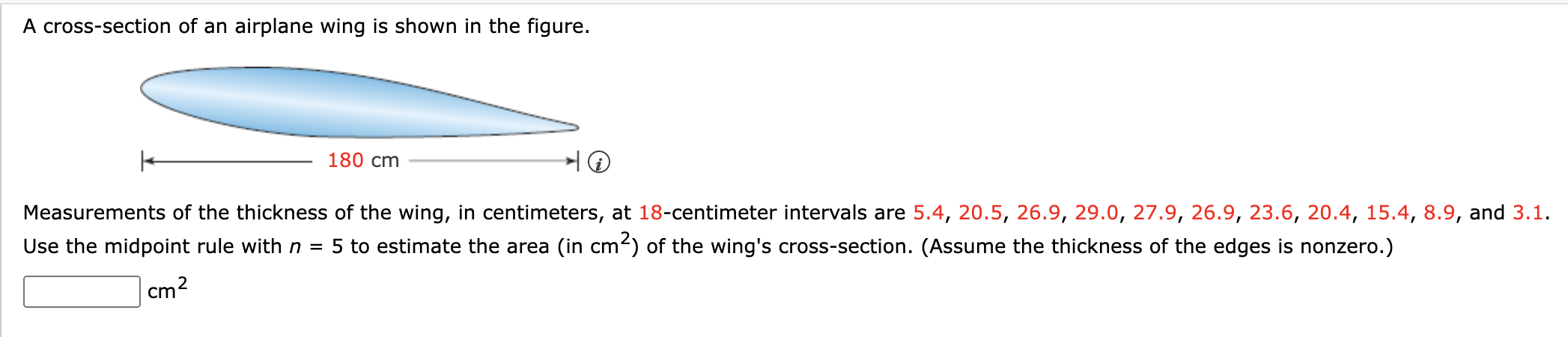 Solved A cross-section of an airplane wing is shown in the | Chegg.com