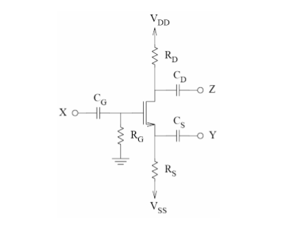 Solved For the circuit below, determine VD, ID, VG, VS, and | Chegg.com