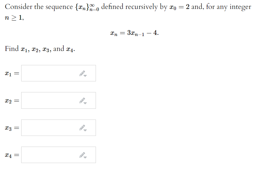 Solved Consider the sequence {{n}a_o defined recursively by | Chegg.com