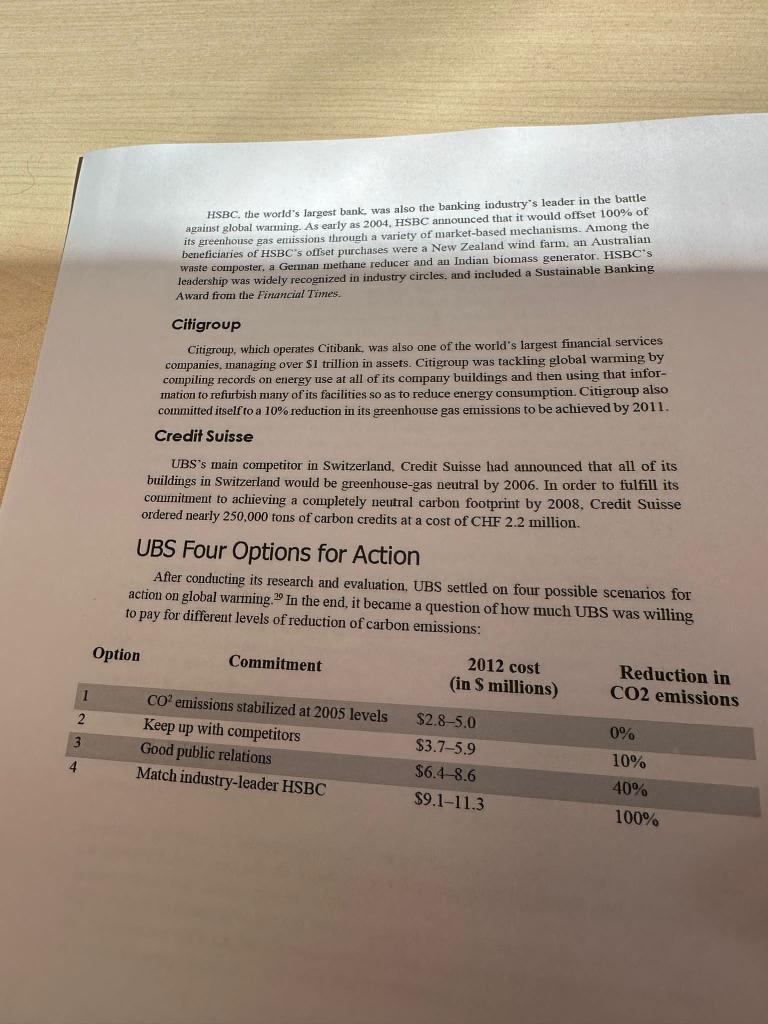 Solved Read the case study "USB Seeks and Appropriate Global | Chegg.com