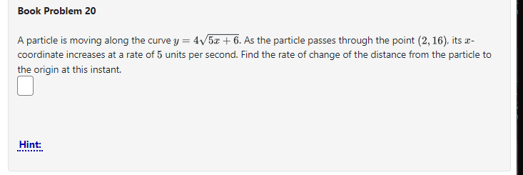 Solved Book Problem 20A particle is moving along the curve | Chegg.com