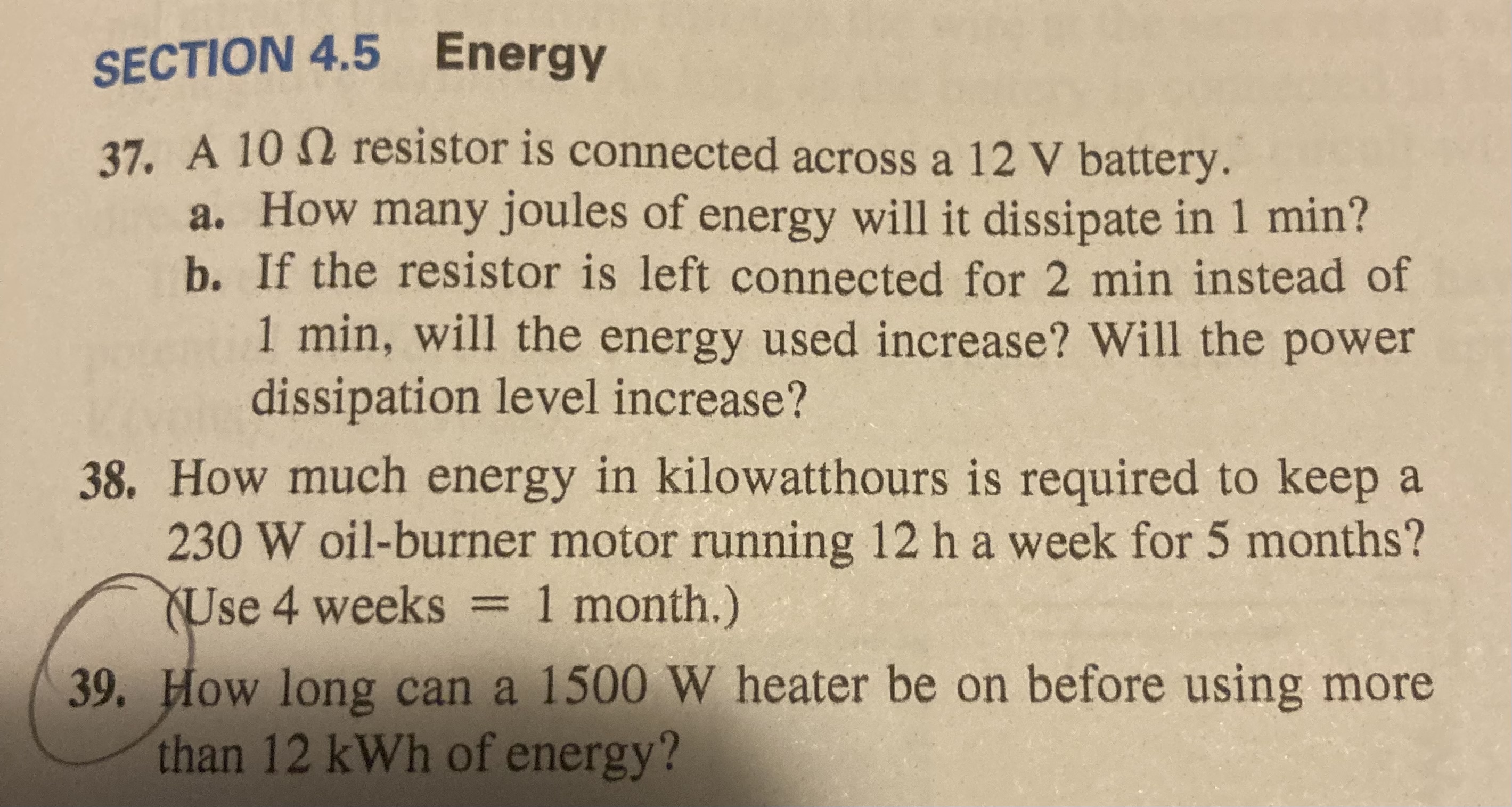 Solved 37. A \\( 10 \\Omega \\) resistor is connected across | Chegg.com