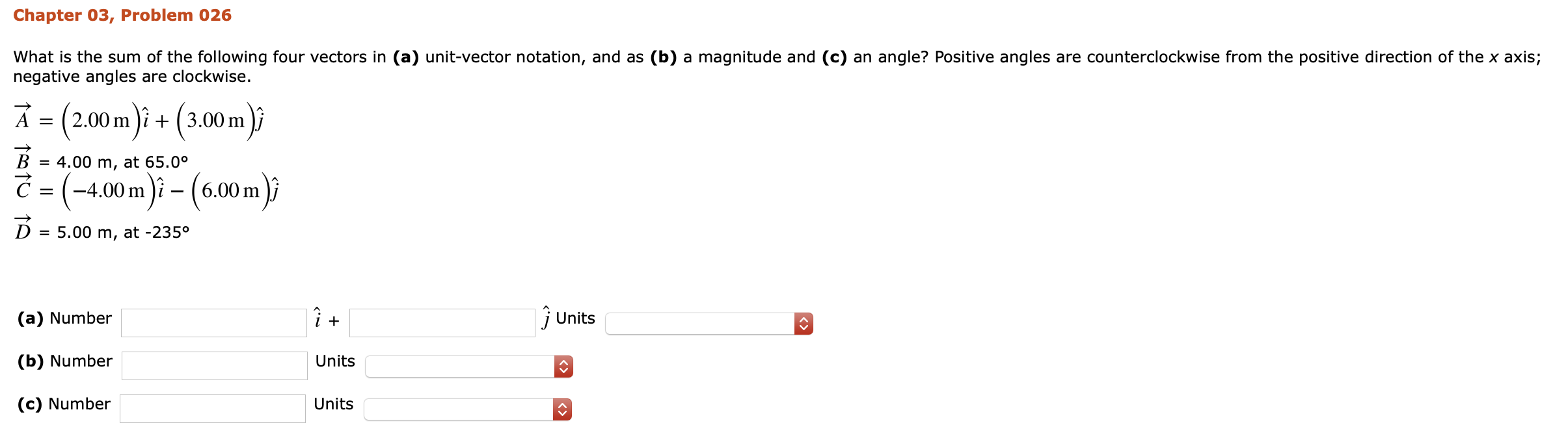 Solved Chapter 03, Problem 026 What is the sum of the | Chegg.com