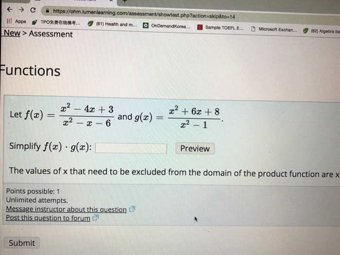 Solved f Functions Score on last attempt: 0.5 out of 1 Score | Chegg.com