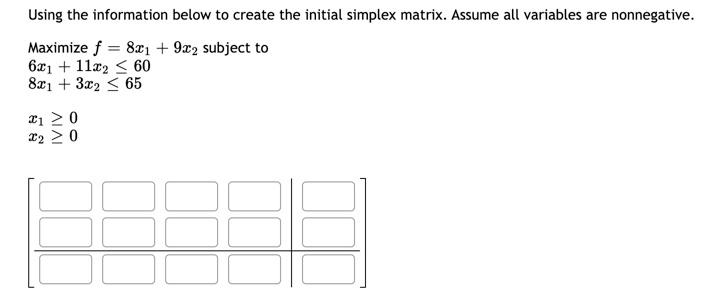 Solved Using the information below to create the initial | Chegg.com