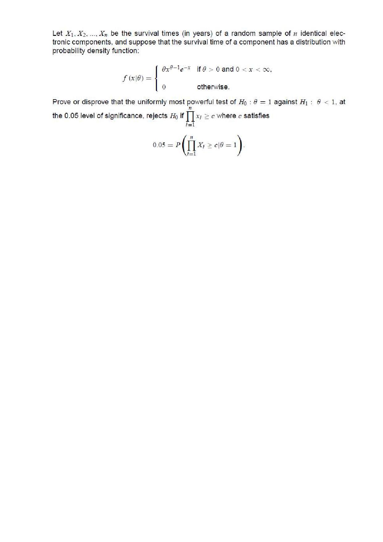 Solved Let \\( X_{1}, X_{2}, \\ldots, X_{n} \\) be the | Chegg.com