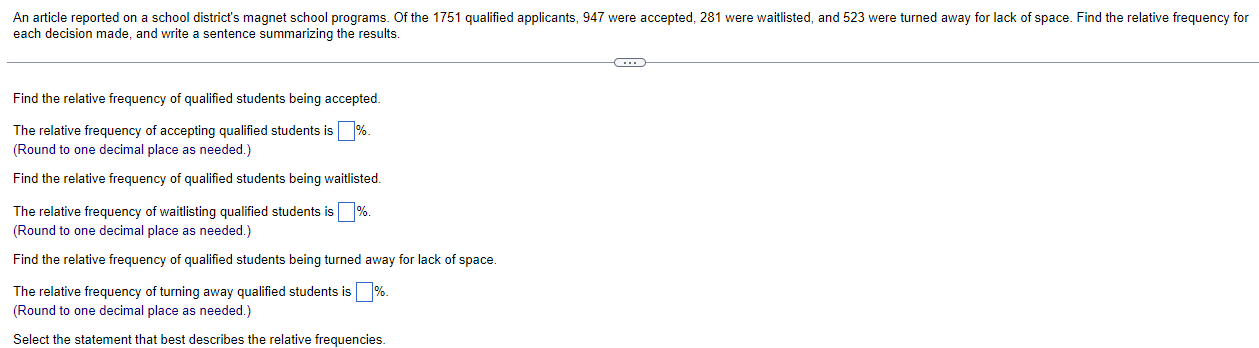 Solved each decision made, and write a sentence summarizing | Chegg.com
