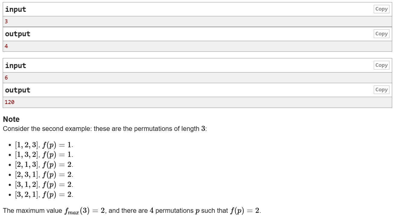Solved Let's define a function f(p) on a permutation p as | Chegg.com