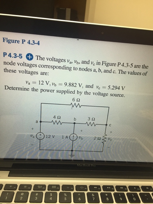 Solved Figure P 4.3-4 P4.3-5 The voltages va, Vb, and ve in | Chegg.com
