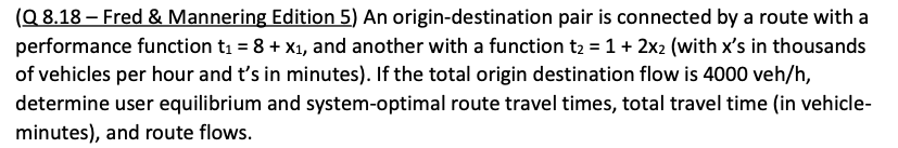 Solved ( Q8.18 - Fred \& Mannering Edition 5) An | Chegg.com