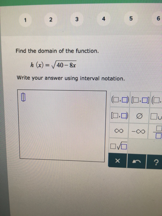 Solved Find the domain of the function. h(x) = Squareroot | Chegg.com