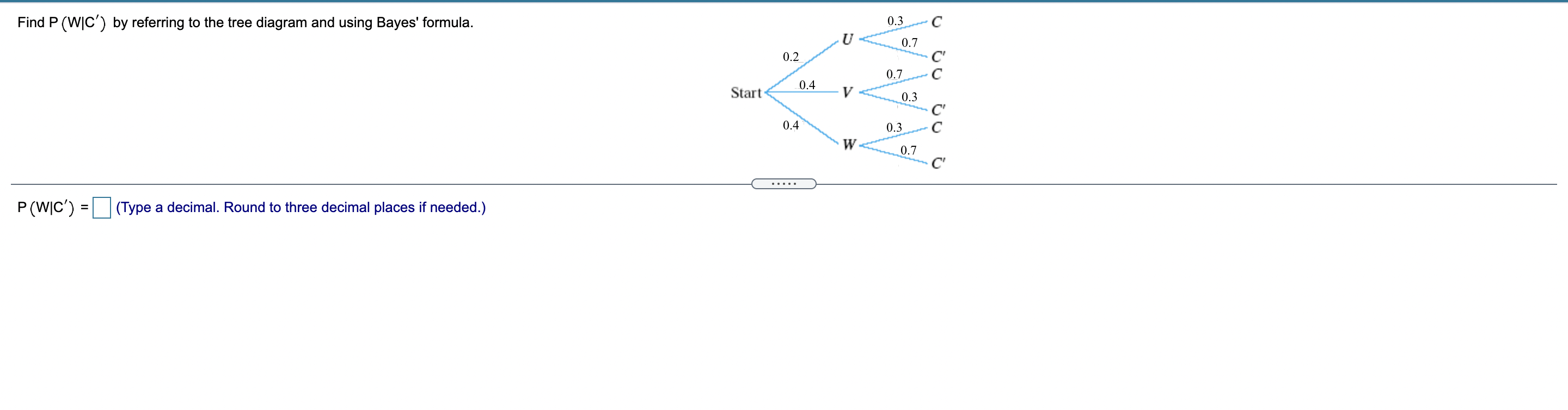 Solved Find P(WIC) by referring to the tree diagram and | Chegg.com