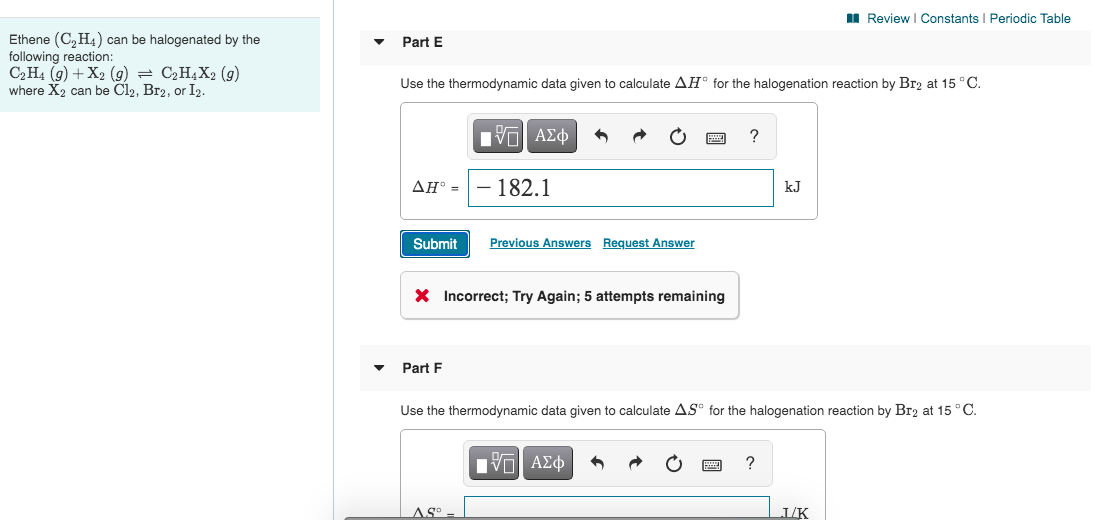 Solved Review Constants Periodic Table Part E Ethene (CH4) | Chegg.com