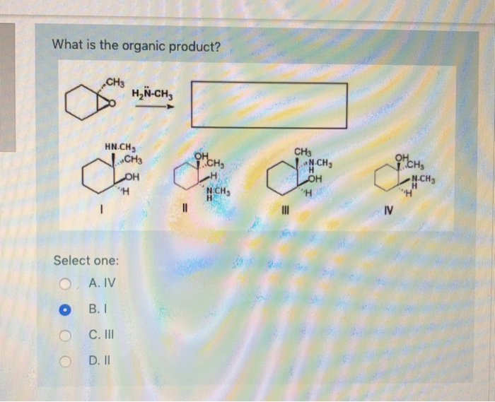 Solved What is the organic product? CH3.. H2N-CH HNCH3 CH3 | Chegg.com