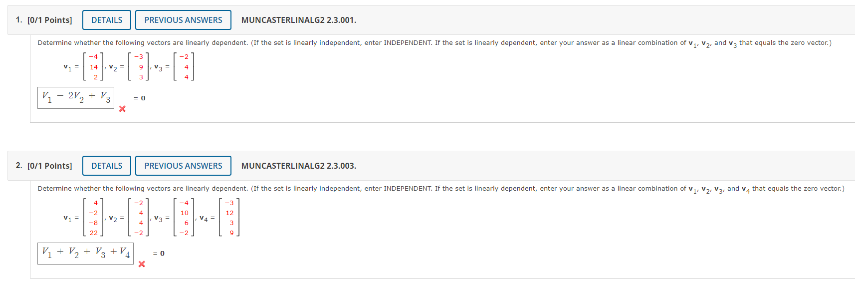 Solved 1. [0/1 Points] DETAILS PREVIOUS ANSWERS | Chegg.com