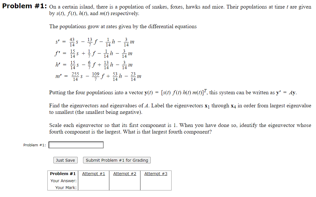 Solved On a certain island, there is a population of snakes, | Chegg.com