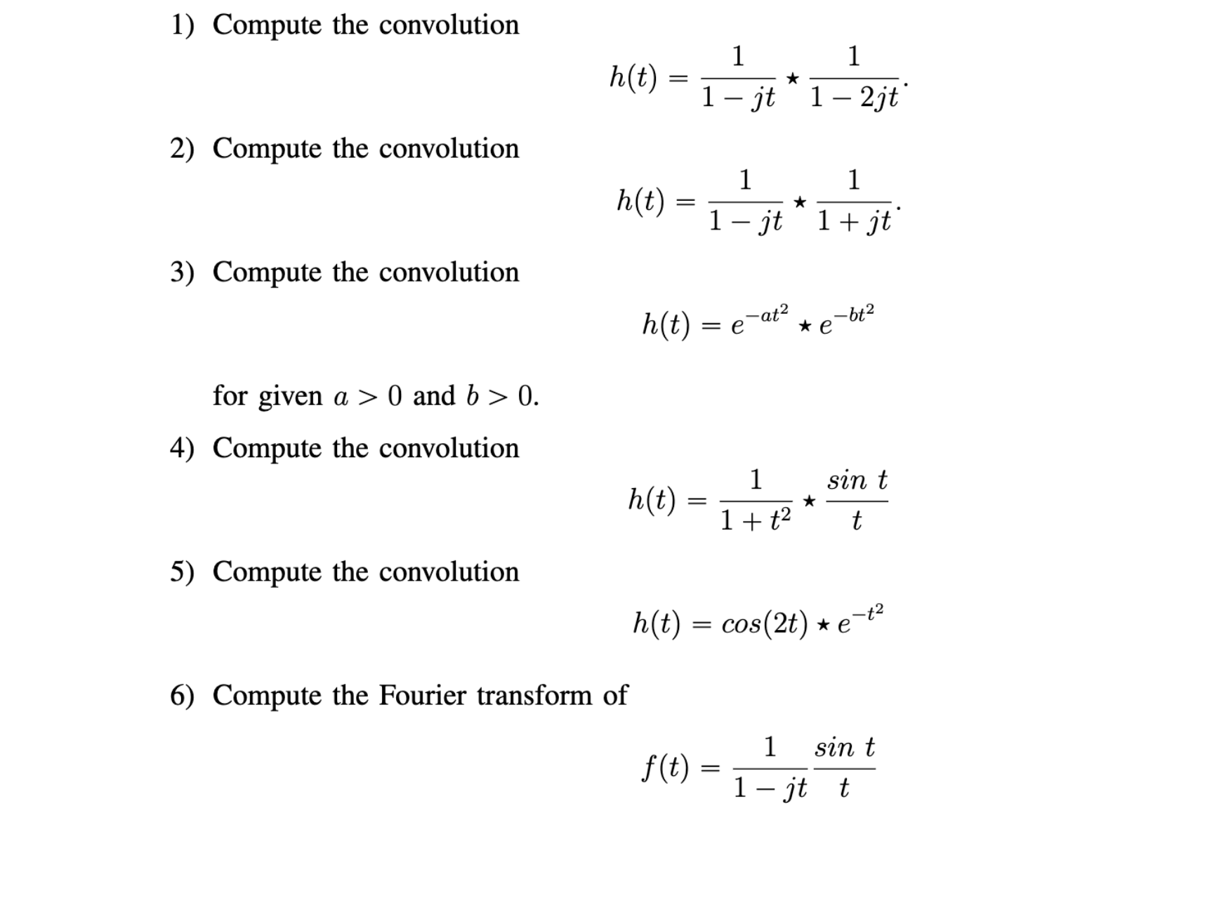Solved Compute the convolution (DONT ﻿USE | Chegg.com