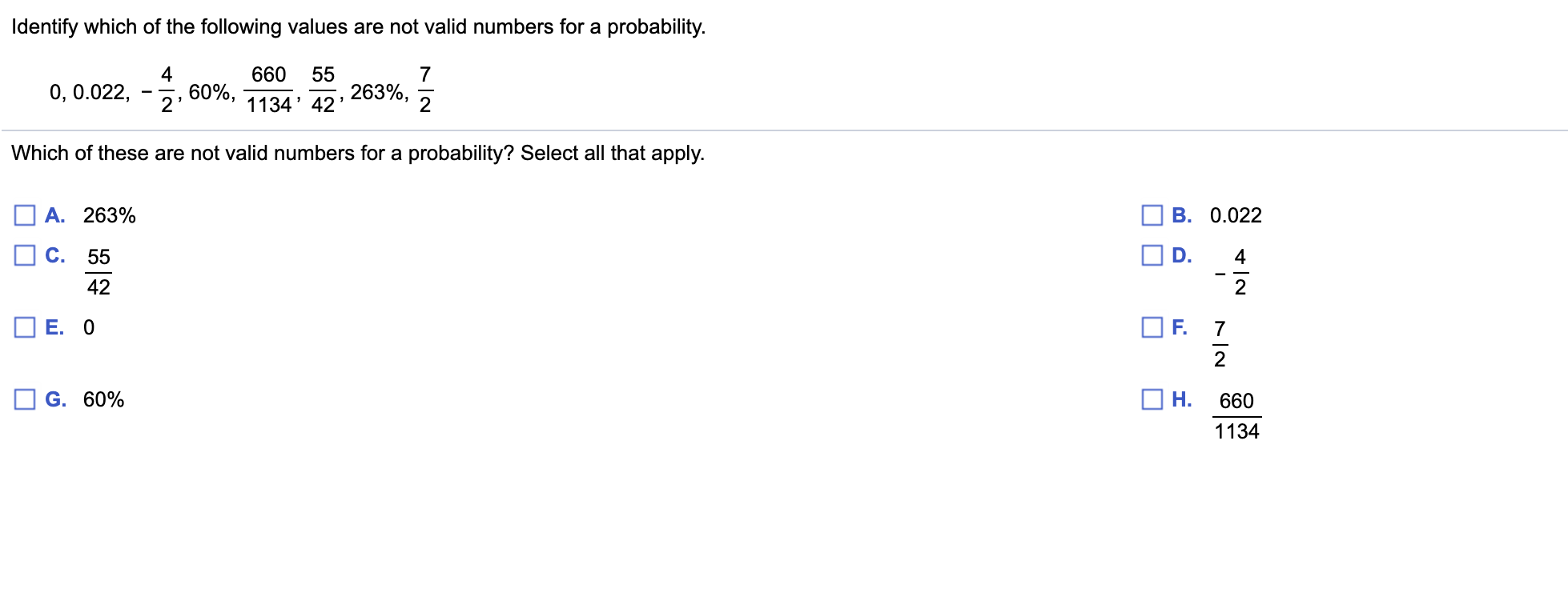 Solved Identify which of the following values are not valid | Chegg.com