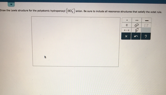Solved Draw the Lewis structure for the polyatomic | Chegg.com