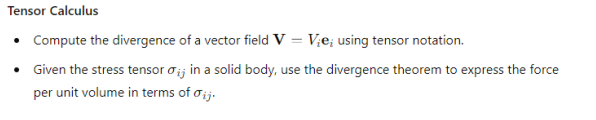 Solved Tensor Calculus(a)Compute the divergence of a vector | Chegg.com