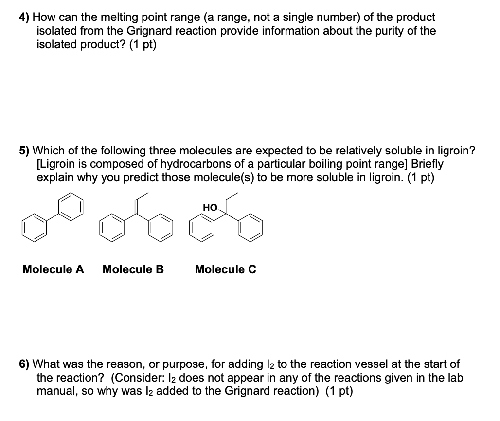 Solved 4) How can the melting point range (a range, not a | Chegg.com
