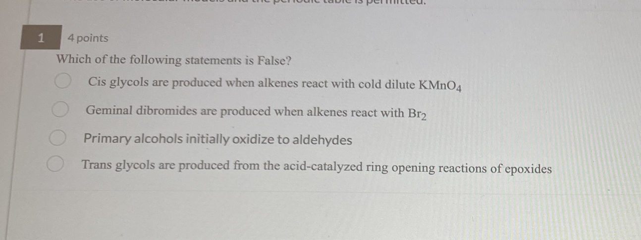 Solved 14 ﻿pointsWhich of the following statements is | Chegg.com