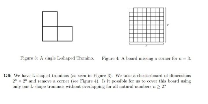 Solved Eb 2 Figure 3: A single L-shaped Tromino. Figure 4: A | Chegg.com