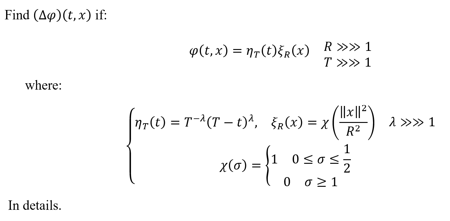 Solved Find (Δφ)(t,x) | Chegg.com
