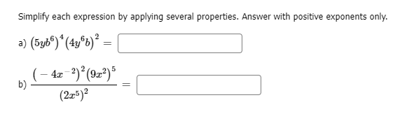 Solved Simplify each expression by applying several | Chegg.com