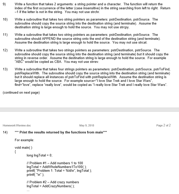 Solved 10) 9) Write a function that takes 2 arguments: a | Chegg.com