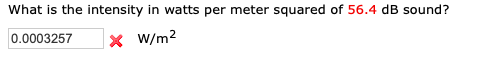 Solved What is the intensity in watts per meter squared of | Chegg.com