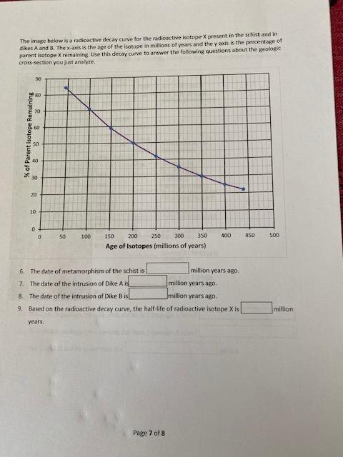 Solved The image below is a cross-section of an area in | Chegg.com