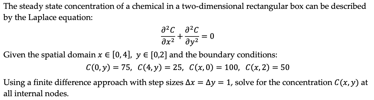 Solved + The steady state concentration of a chemical in a | Chegg.com