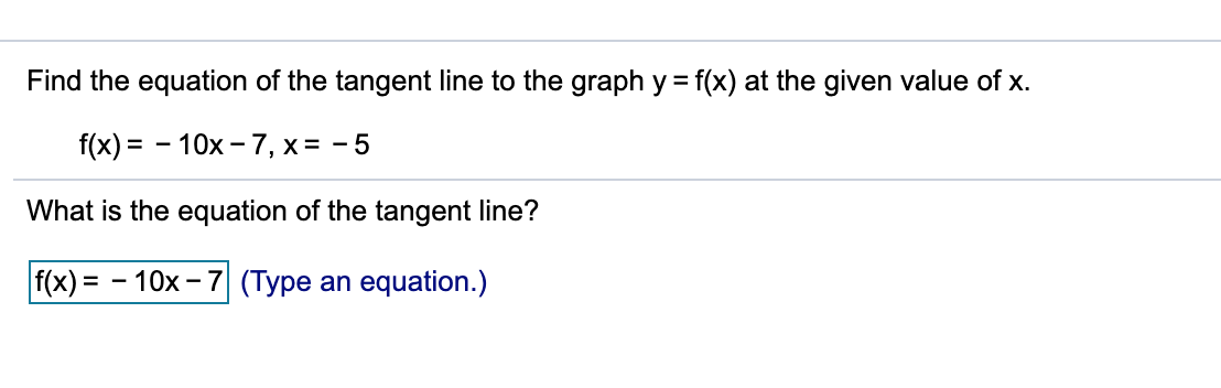 Solved Find the equation of the tangent line to the graph y | Chegg.com