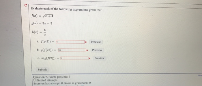Solved Evaluate each of the following expressions given that | Chegg.com