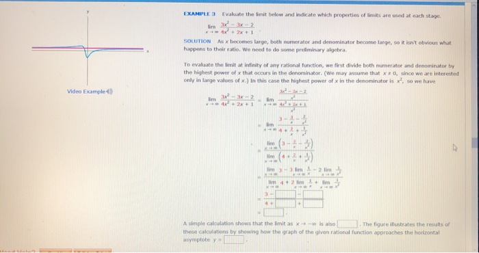 Solved EXAMPLE 3 Evaluate the Smit below and indicate which | Chegg.com