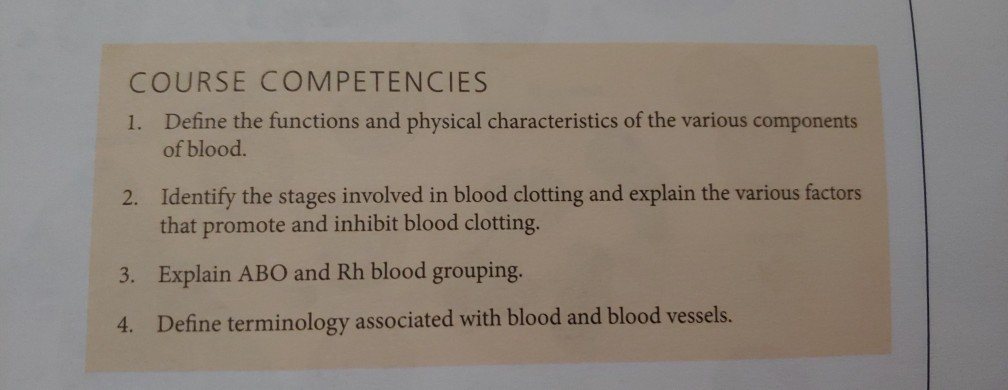 Solved COURSE COMPETENCIES 1. Define the functions and | Chegg.com