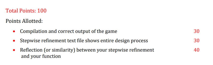 Assignment 5 c++ Background: Stepwise refinement | Chegg.com
