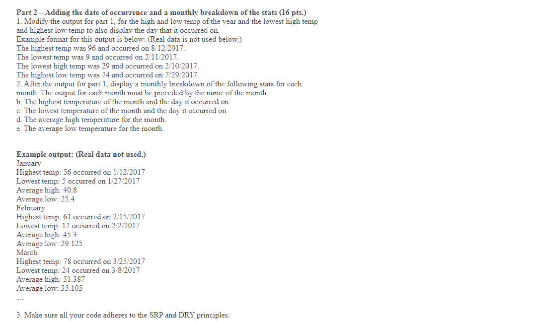CS1300 Project 3,100 pts. Objectives Demonstrate the | Chegg.com