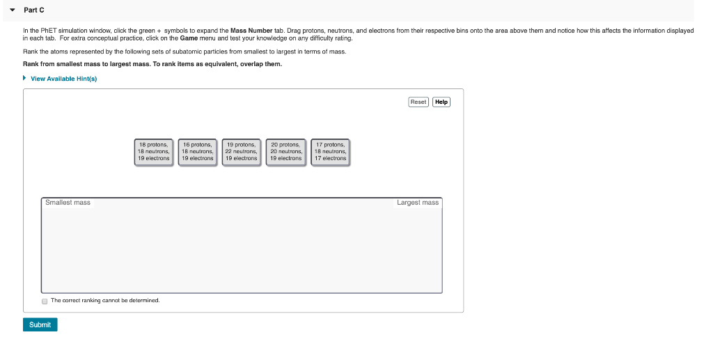 Solved Part In the PhET simulation window, click the green + | Chegg.com