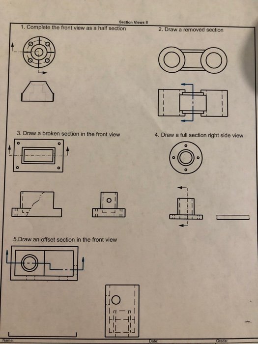 Removed Section View Drawing